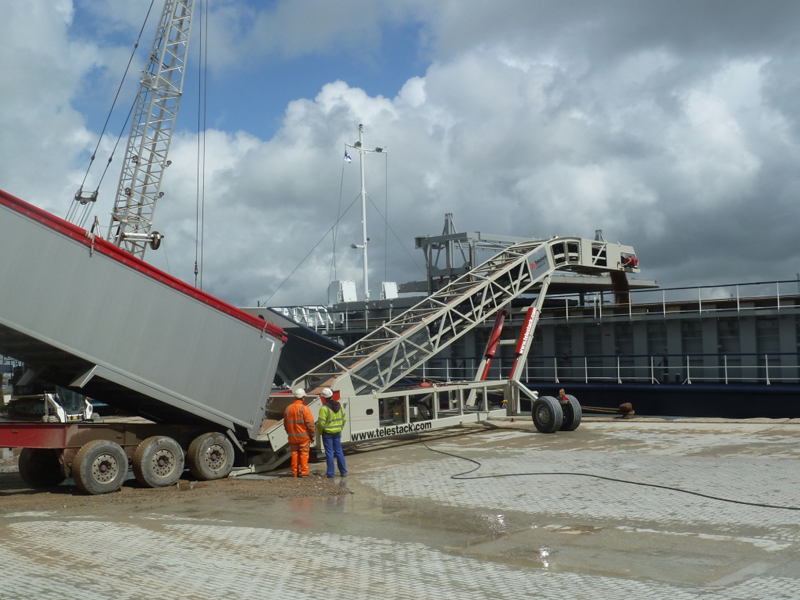 Telestack Mobile Shiploader | bulk-online