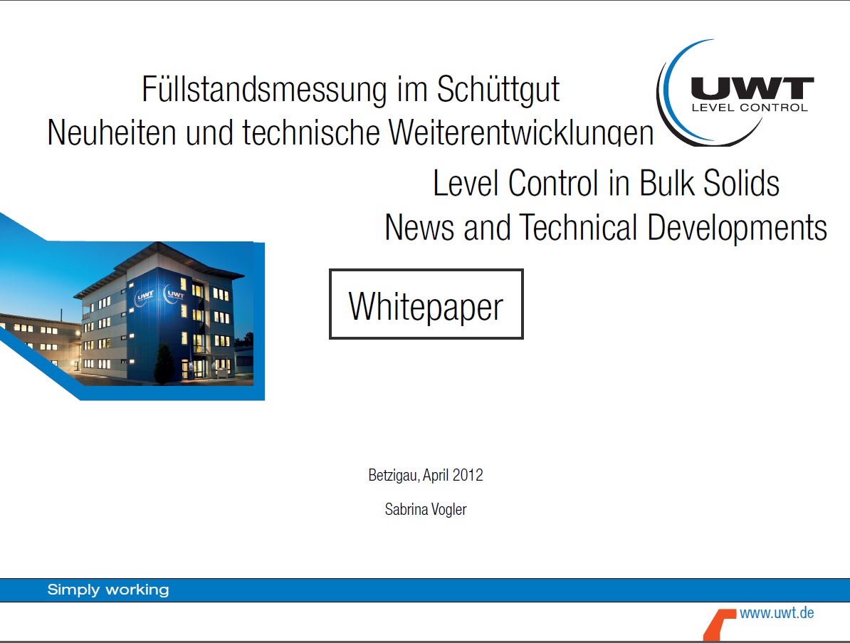 UWT Whitepaper on Level Control | bulk-online