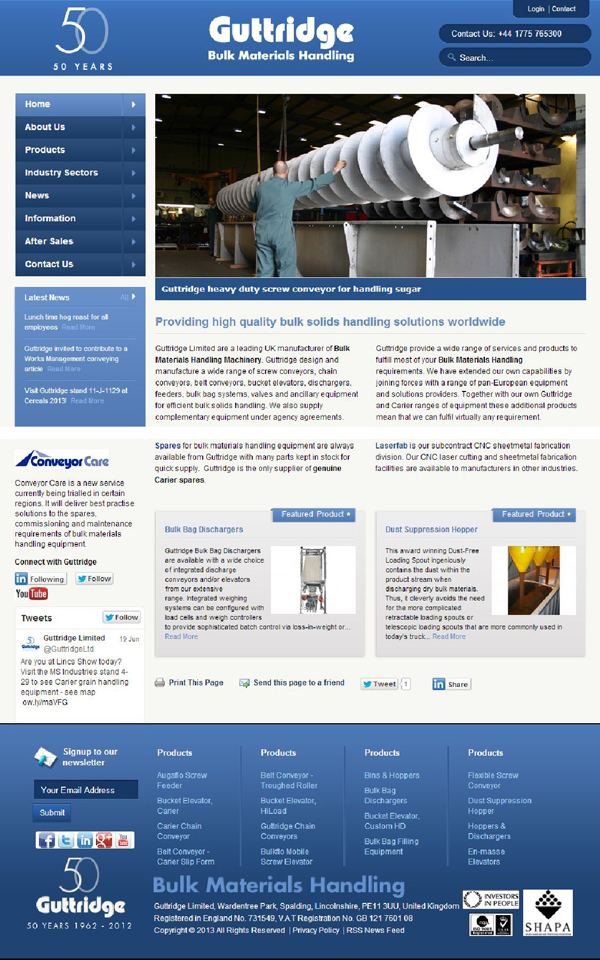 Guttridge Unveils New Website | bulk-online